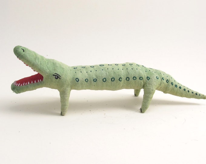 MADE TO ORDER Vintage Inspired Spun Cotton Alligator Ornament/figure - Etsy