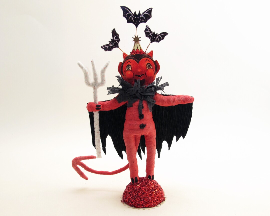 Spun Cotton Handsome Devil Halloween Figure in Partnership With Johanna ...