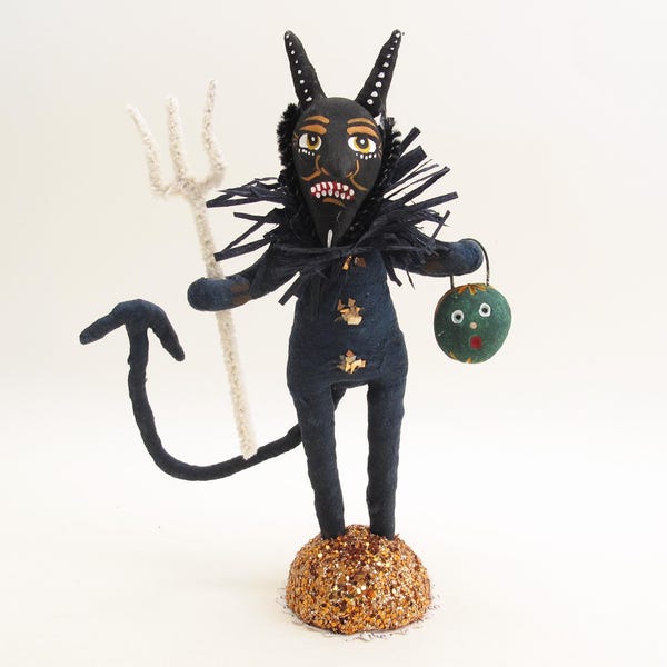 Paper Mache Devil - Etsy