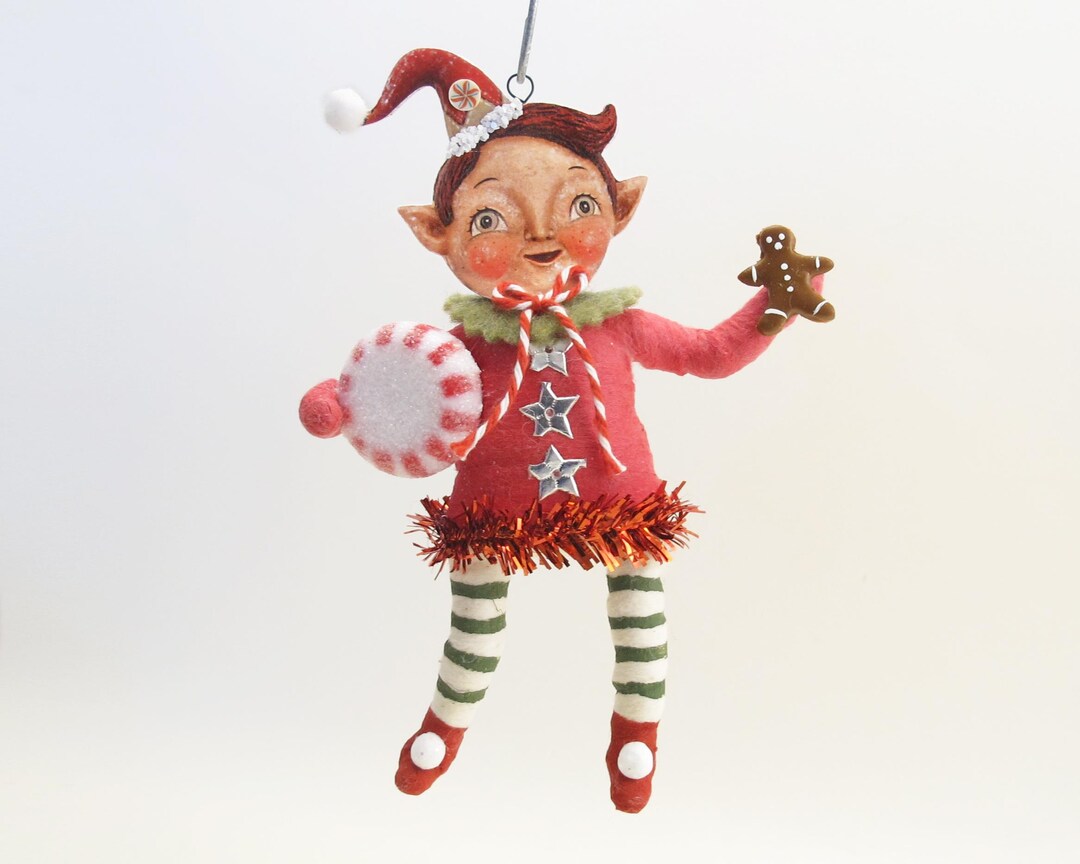Spun Cotton Sweet Helping Elf Christmas Ornament - in Partnership With ...
