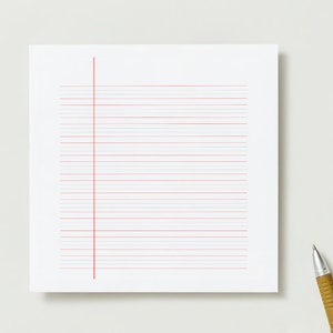 Blank Square Handwriting Cards for Any Occasion Teachers Gift and Child ...