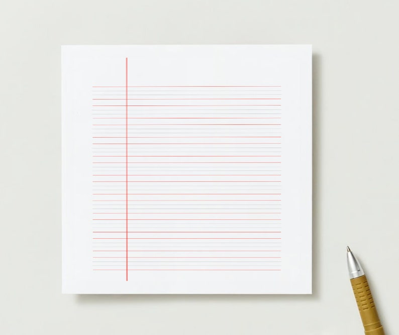 Blank Square Handwriting Cards for Any Occasion Teachers Gift and Child ...