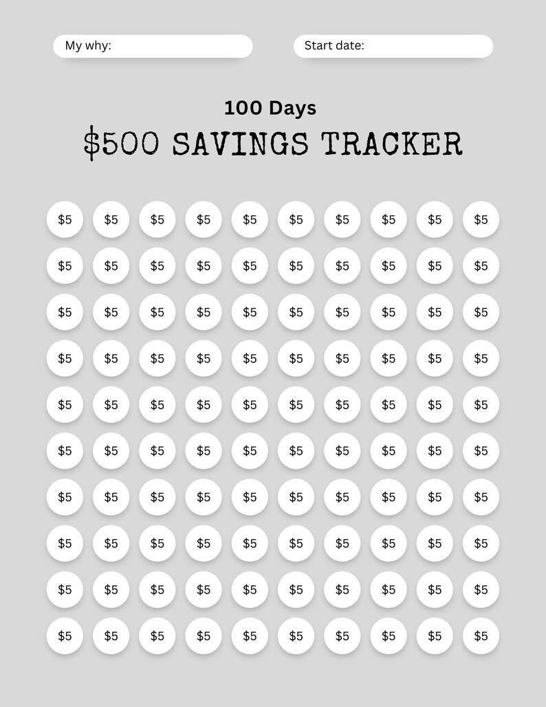 Money Tracker, Savings Tracker , Financial Planner Savings, Planning ...