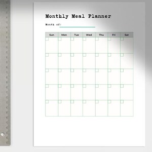 Simple Meal Prep and Planning Workbook Digital Download 100 Pages Meal ...