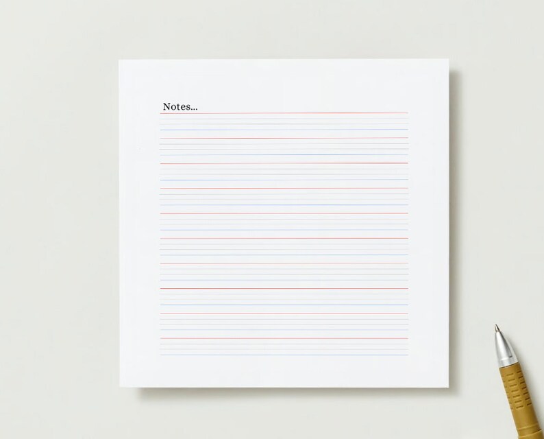 Blank Square Handwriting Cards for Any Occasion Teachers Gift and Child ...