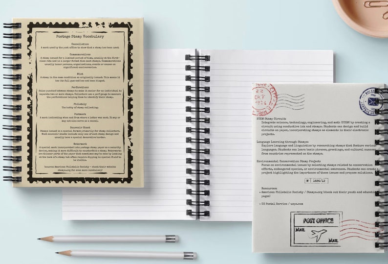 Postage Stamp Guide Workbook A Guide of Printable Postage Stamp Art and ...