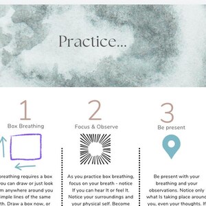 Breathwork Basics Mini Guide and Workbook Learn Square Breathing and ...