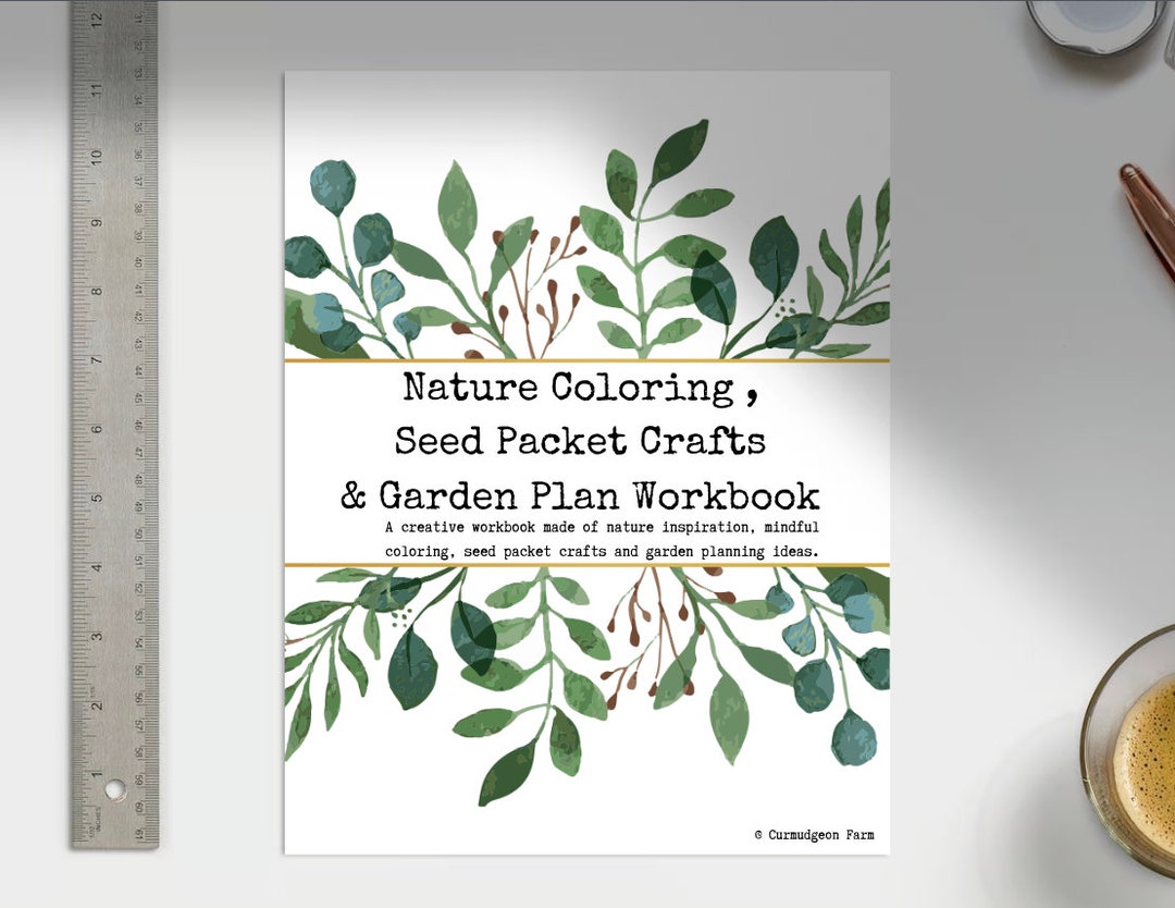 Nature Coloring Pages and Crafts Creative Garden Planning Workbook ...