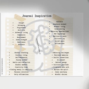 Journaling Inspiration Instant Download Journaling Words for Writing ...