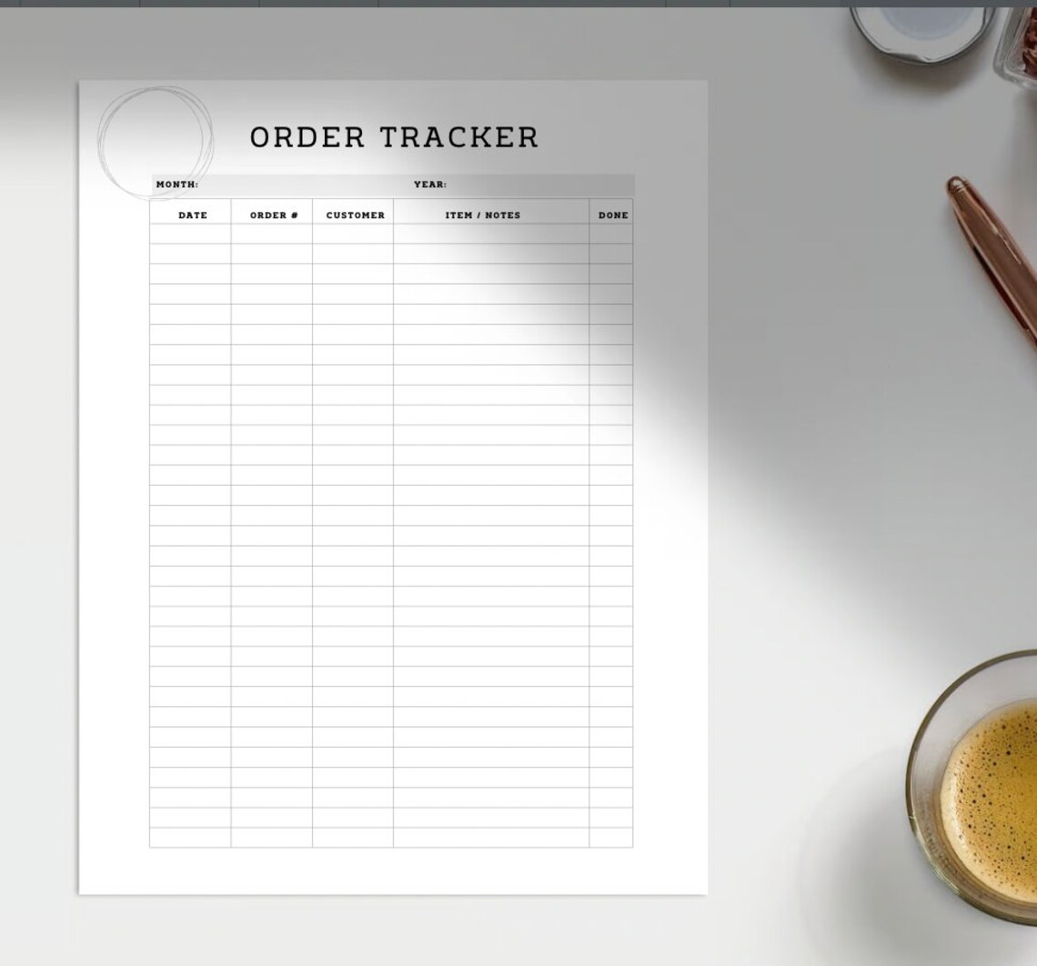 All Purpose Order Form, Invoice, Order Tracker and Budget Planner, Farm ...