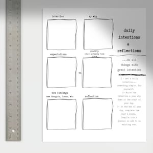 Daily Intentions Setting Intentions Activity With List of Over 40 ...