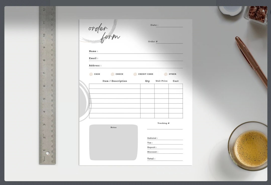 All Purpose Order Form, Invoice, Order Tracker and Budget Planner, Farm ...