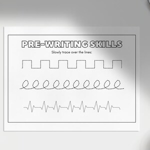 Handwriting Pre Skills Mini Instant Downloadable Workbook for Students ...
