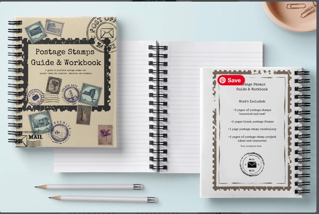 Postage Stamp Guide Workbook A Guide of Printable Postage Stamp Art and ...