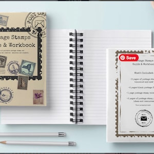 Postage Stamp Guide Workbook A Guide of Printable Postage Stamp Art and ...