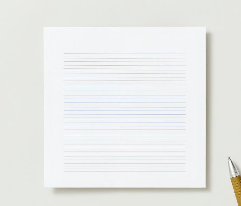 Blank Square Handwriting Cards for Any Occasion Teachers Gift and Child ...