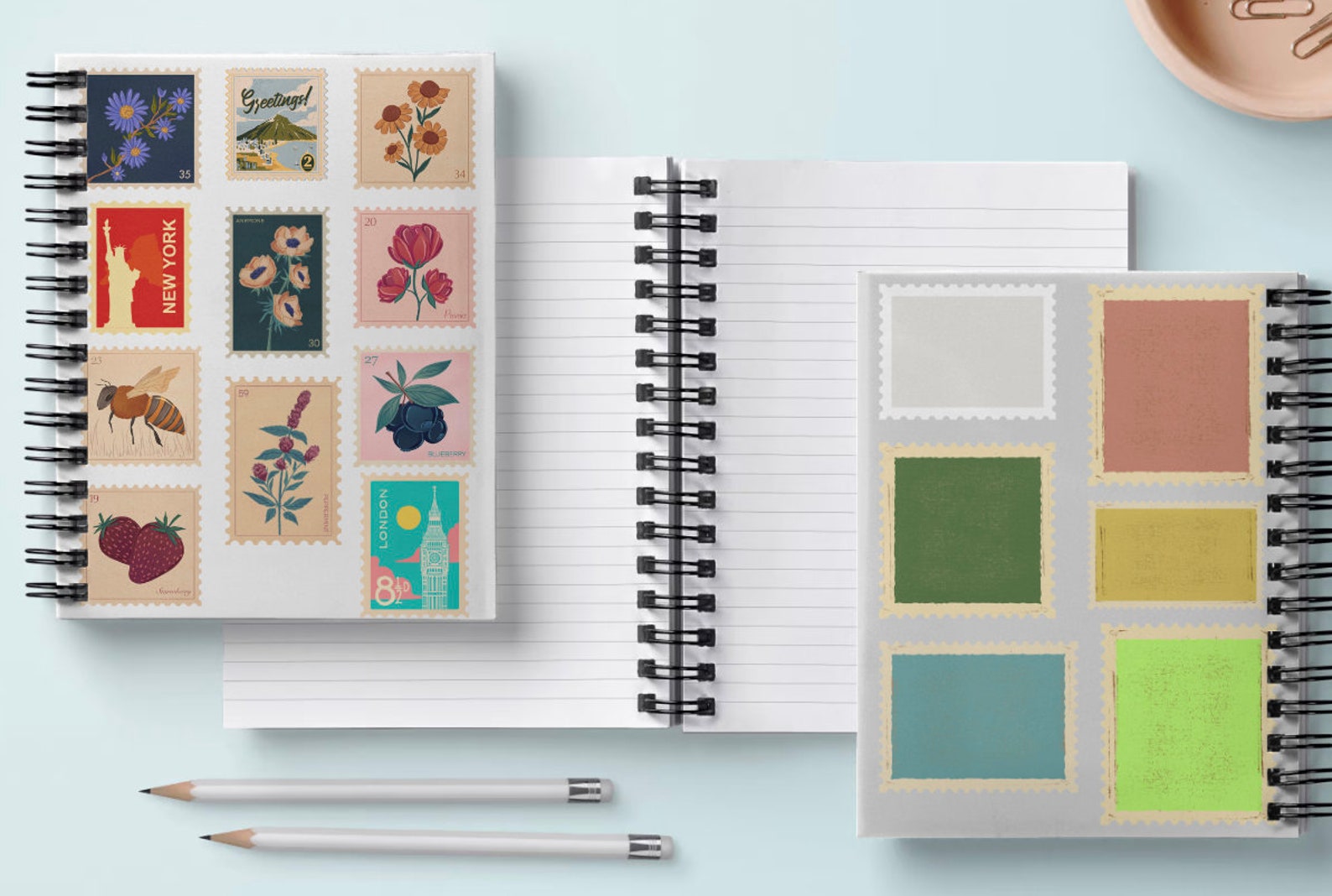 Postage Stamp Guide Workbook A Guide of Printable Postage Stamp Art and ...