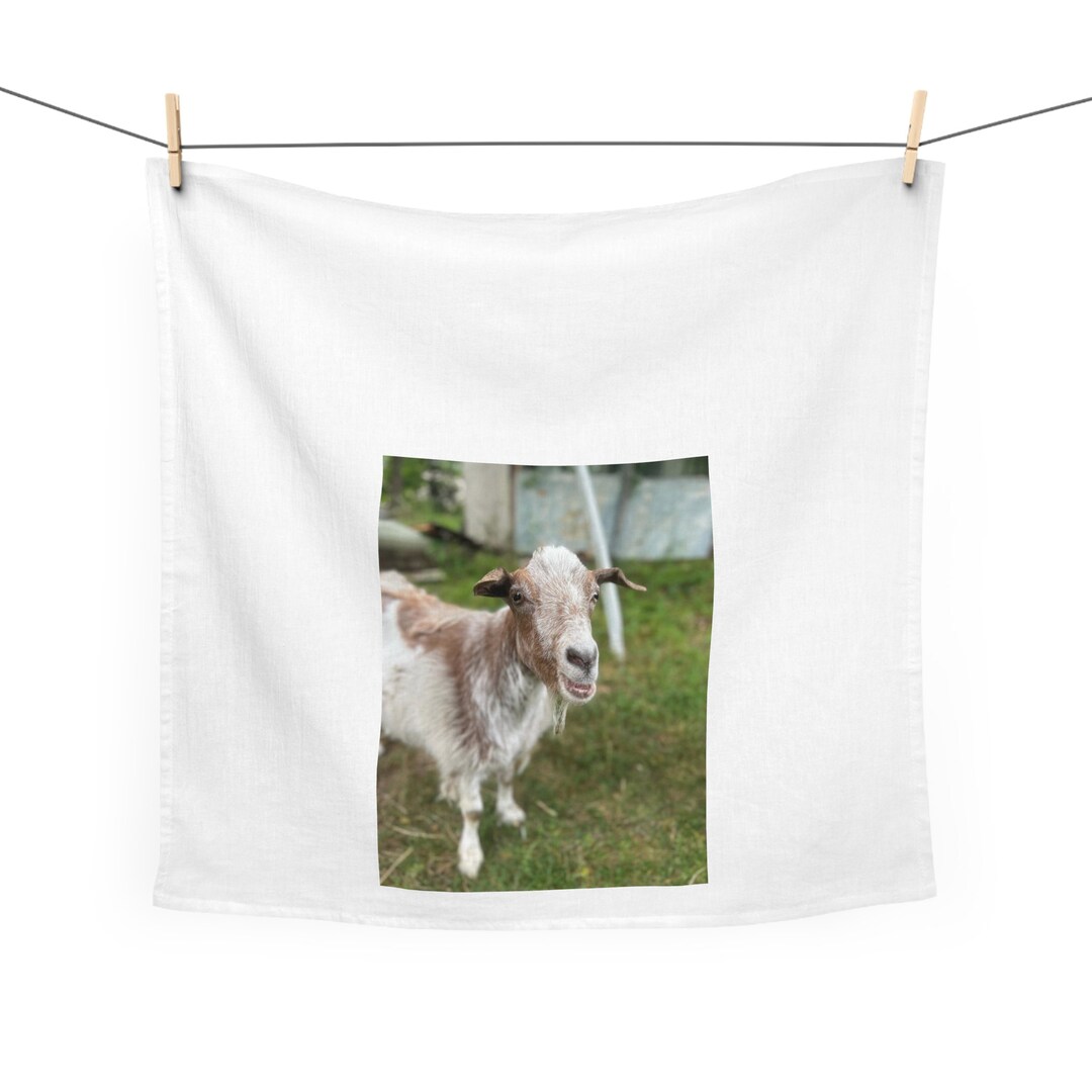 Goat Tea Towel Cute Goat Farm Life Towel - Etsy