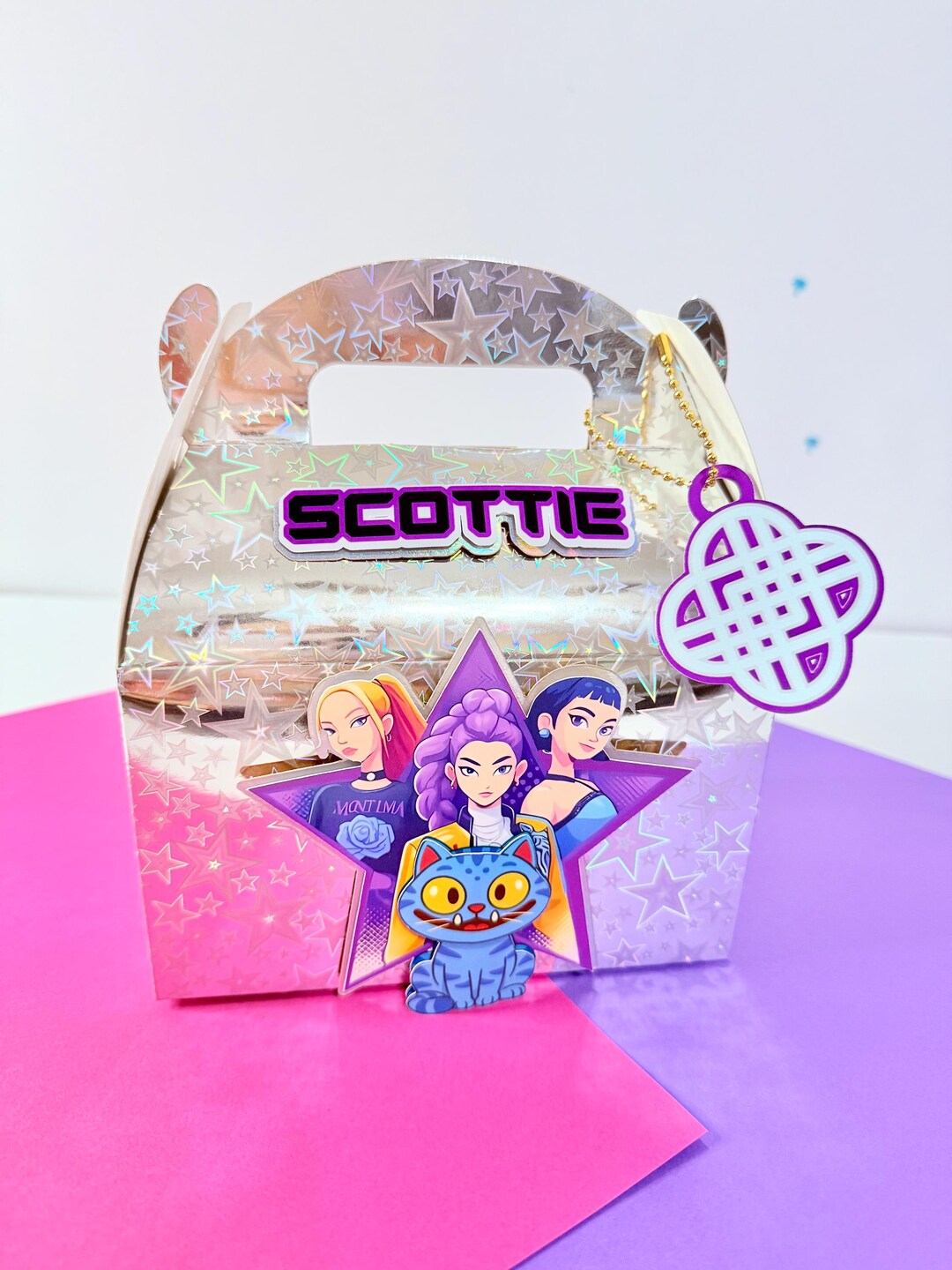 Personalized Favor Boxes, Kpop Demon Hunter Favors, Decorative Gable ...