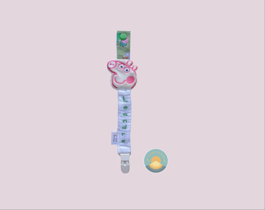 Personalized Pacifier Clip, Peppa Pig Birth Gift, Pacifier Clip ...