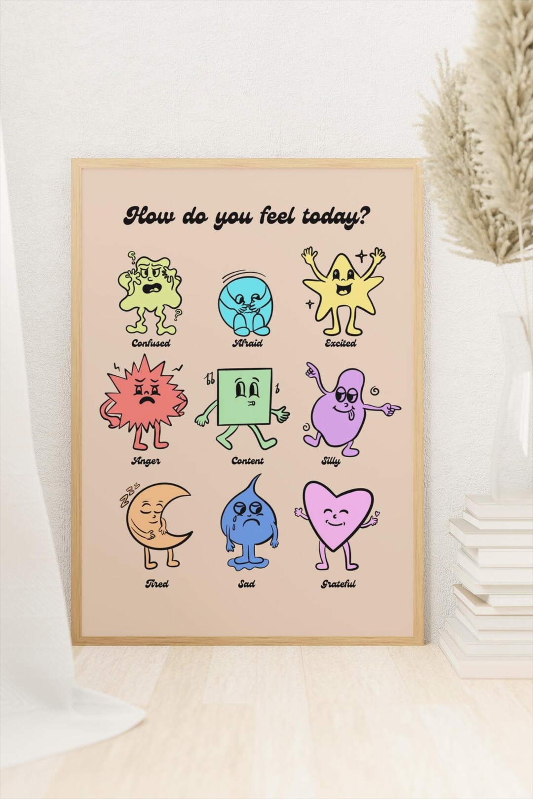 How Do You Feel Today? Inside Out, Disney, Digital Prints Wall Art ...