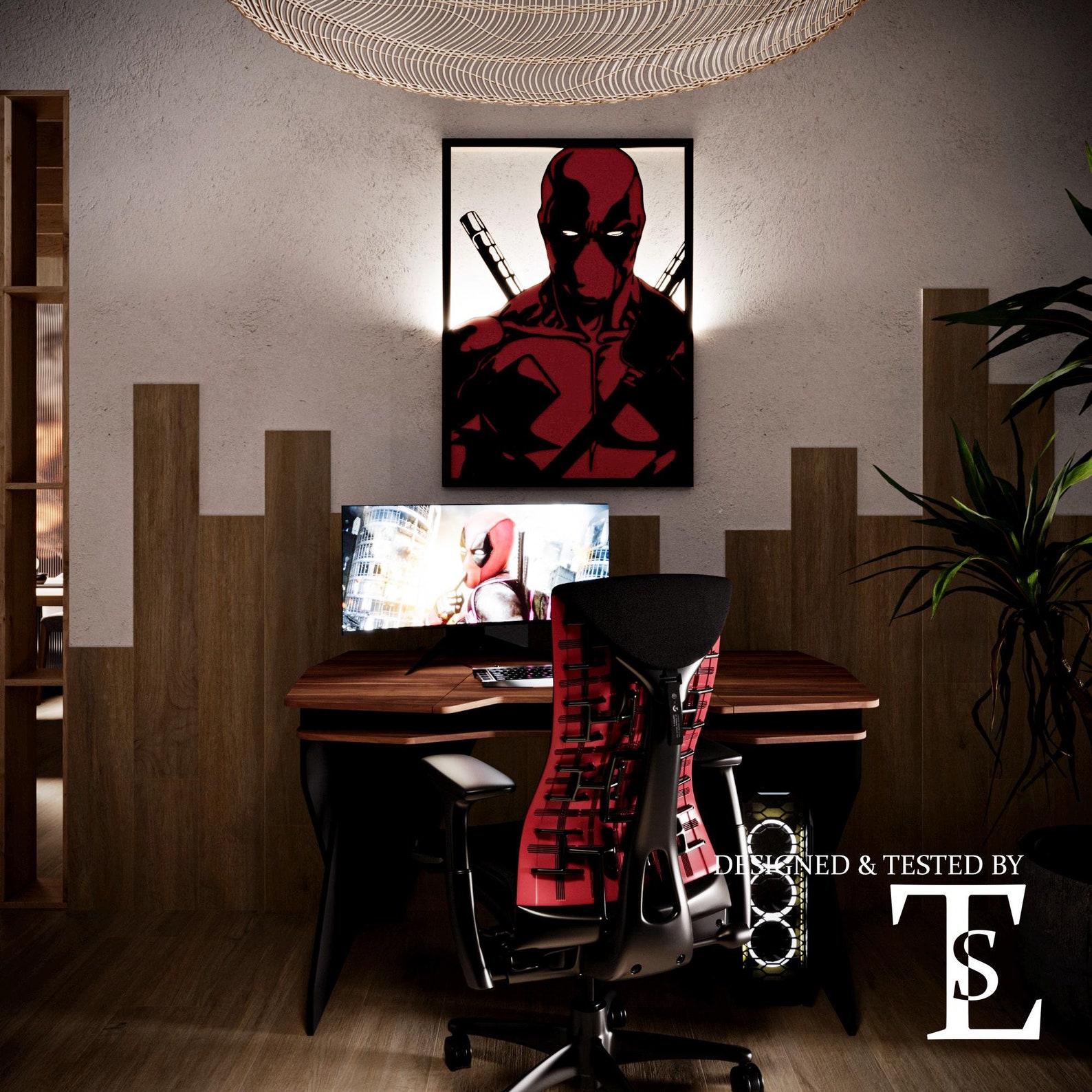 Deadpool SVG Multi-layer LED Superhero Wall Decoration / Laser Cut ...