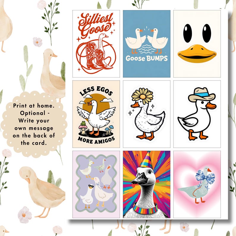 Joke Lunch Box Notes Printable Lunchbox Silly Goose Birthday Family ...