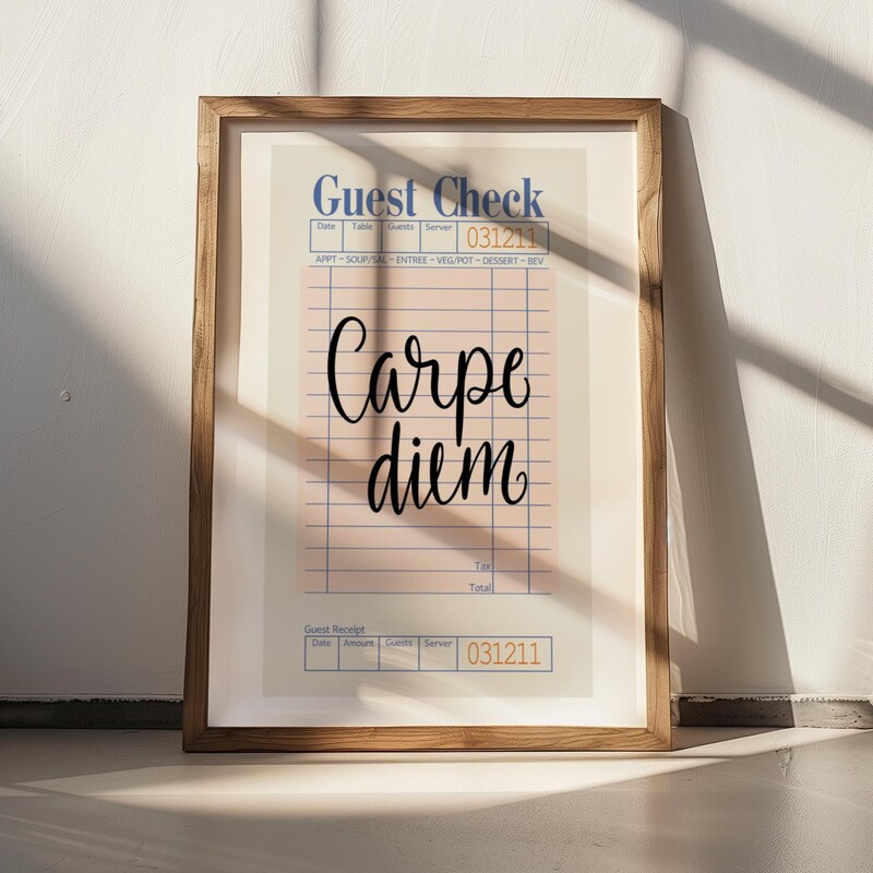 Carpe Diem Poster - Etsy