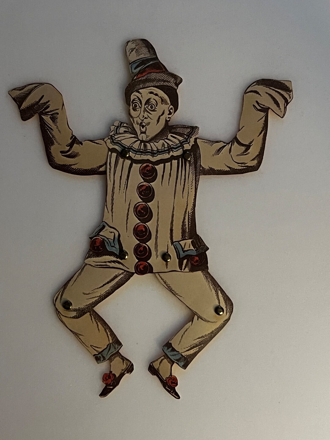 Antique Pantin Jumping Jack Paper Dolls - Pierrot #3 Character (use in ...