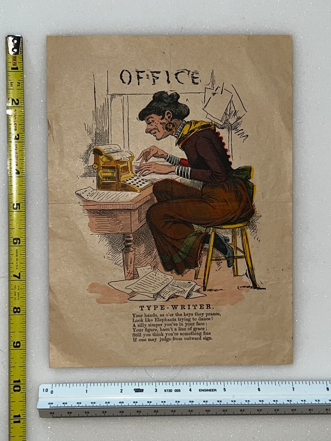 Vinegar Valentine-“office Type-writer” by Charles Howard-dated-feb. 14 ...