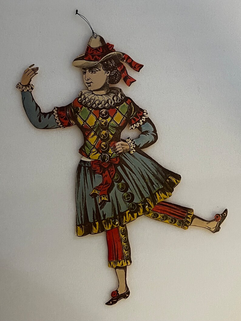 Antique Pantin Jumping Jack Paper Dolls - Pierrette #1 Character - Etsy