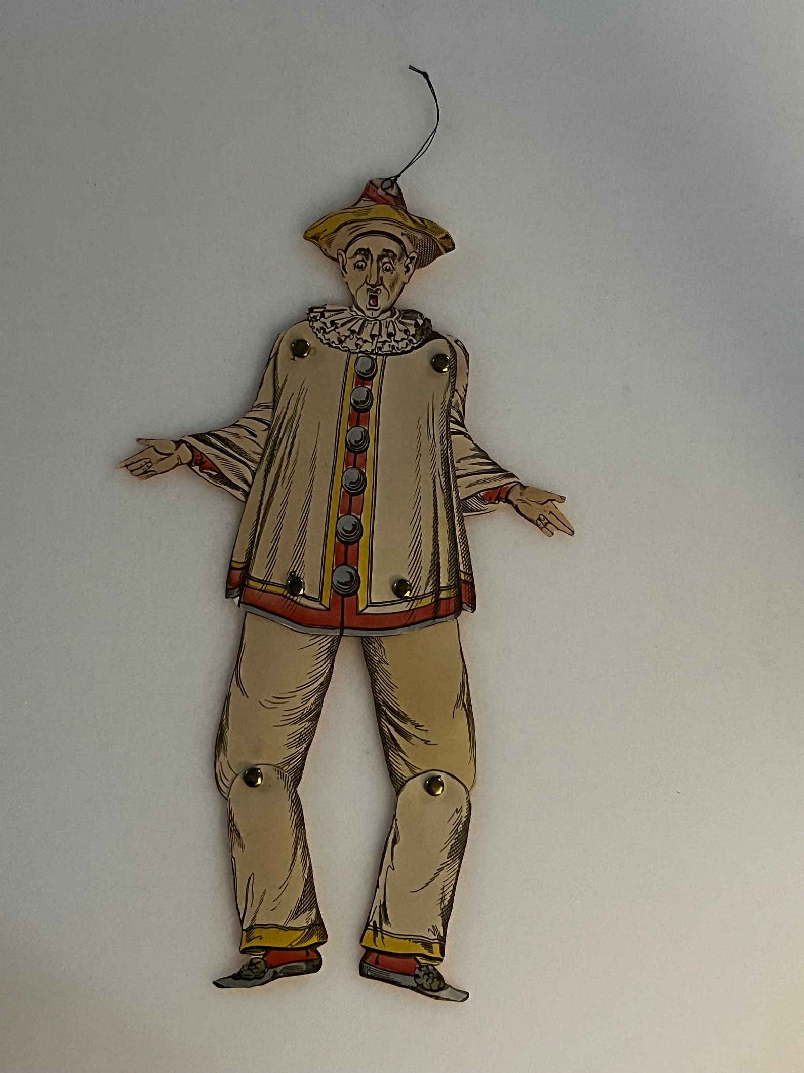 Antique Pantin Jumping Jack Paper Dolls - Pierrot #2 Character - Etsy