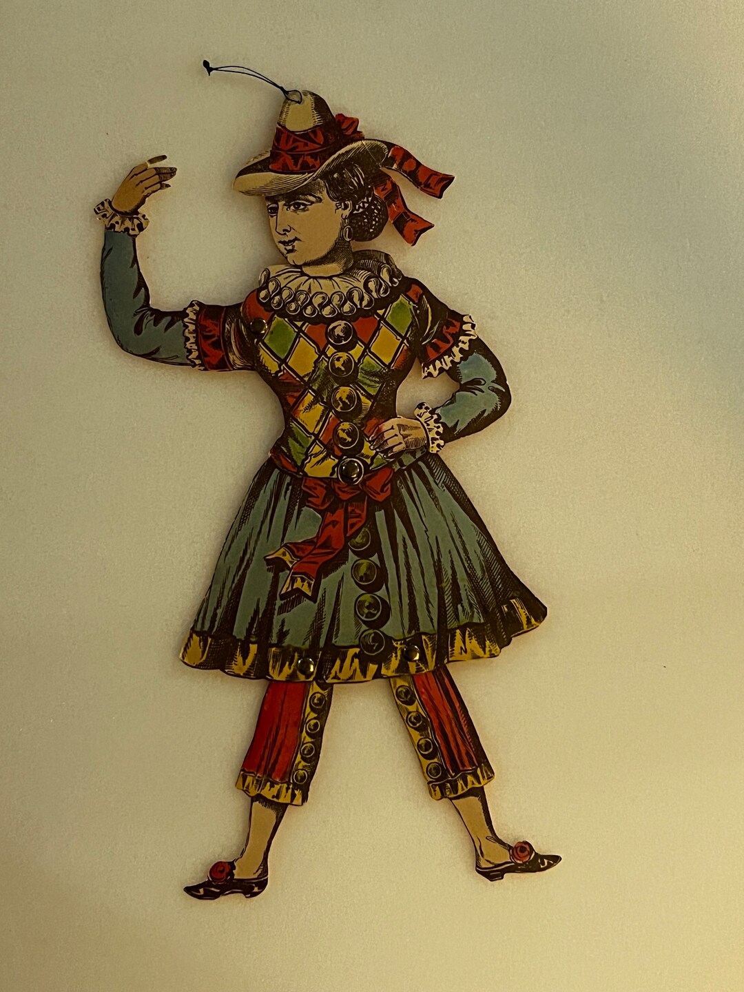 Antique Pantin Jumping Jack Paper Dolls - Pierrette #1 Character - Etsy