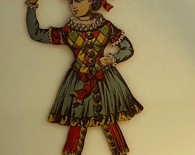 Antique Pantin Jumping Jack Paper Dolls - Pierrette #1 Character - Etsy