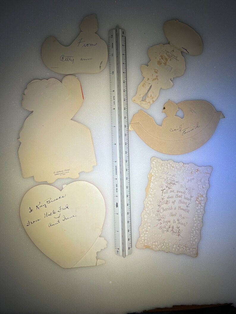 Vintage Valentines Card Bundle #4 - Theme: Little Girls and Babies ...