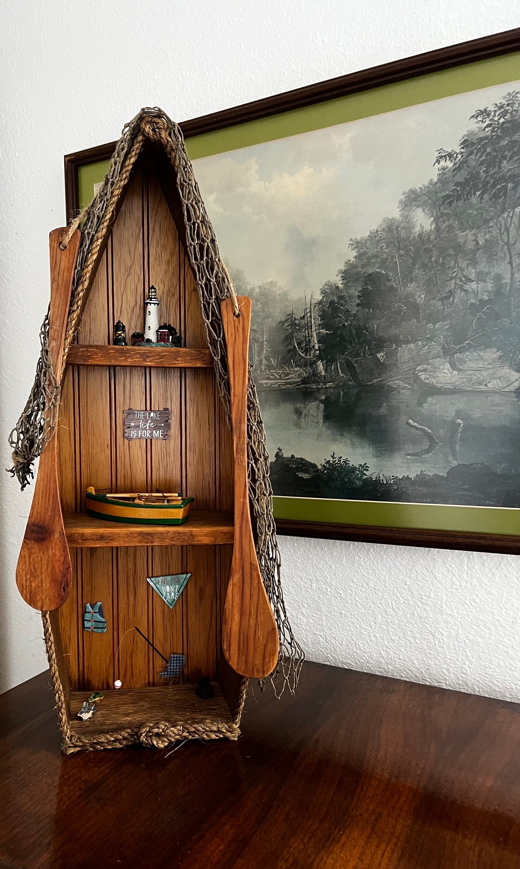 Small Boat With Lake Life Theme - Etsy