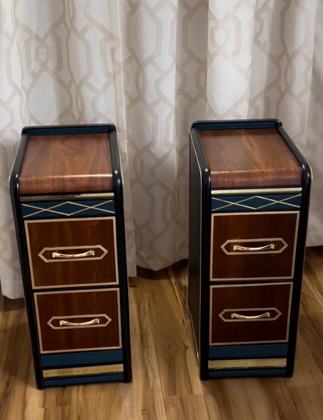 Art Deco Style Side Tables - Etsy
