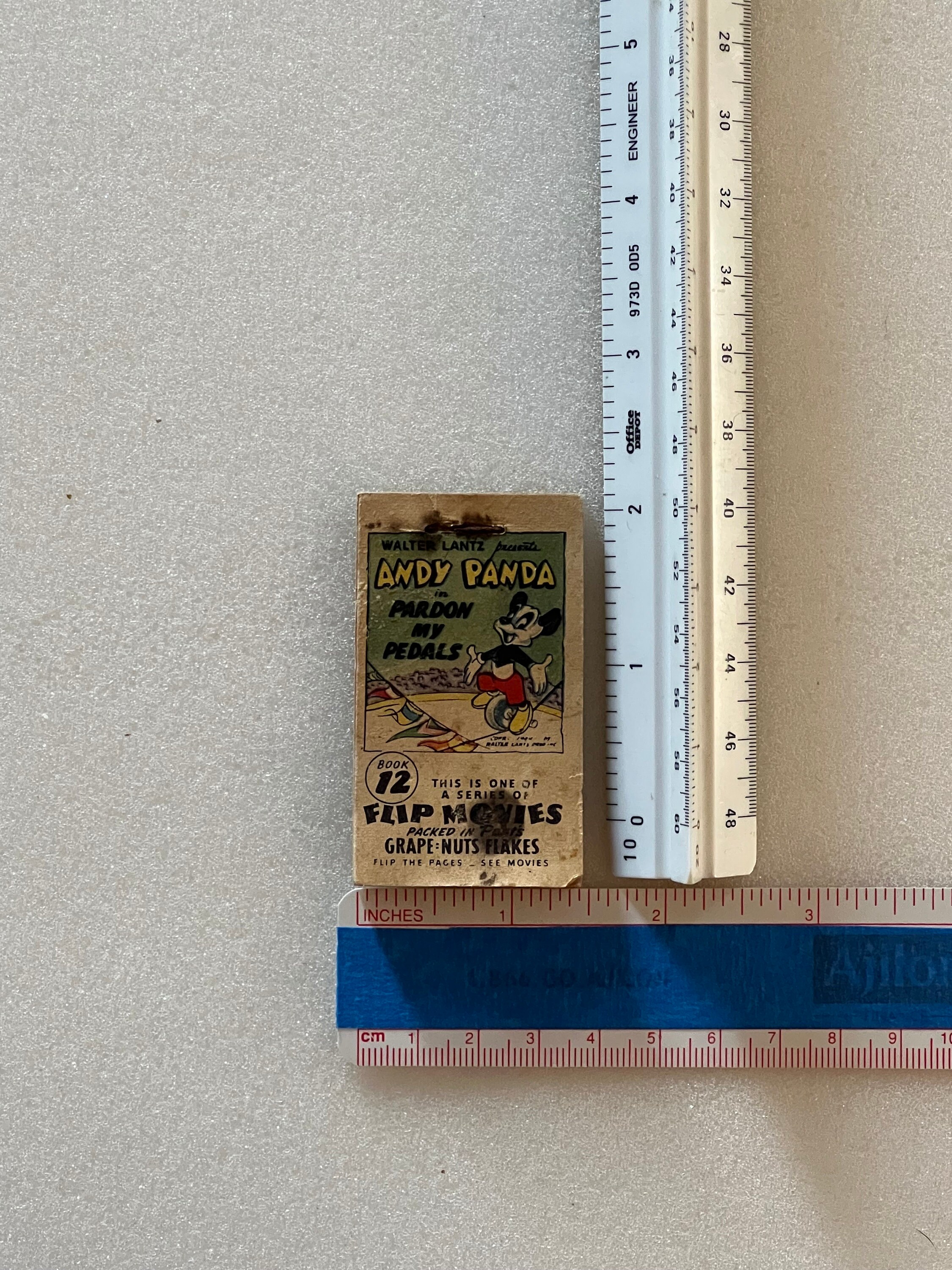 Vintage Paper Cartoon - 1940s Flat Small “andy Panda” Flip Movies ...