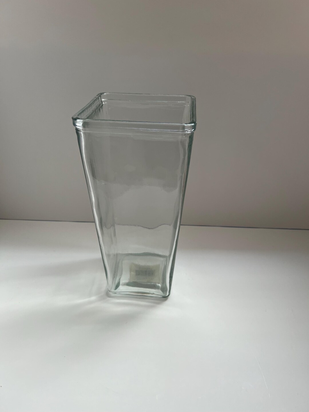 Large Square Glass Vase: Modern Straight-sided Design - Etsy