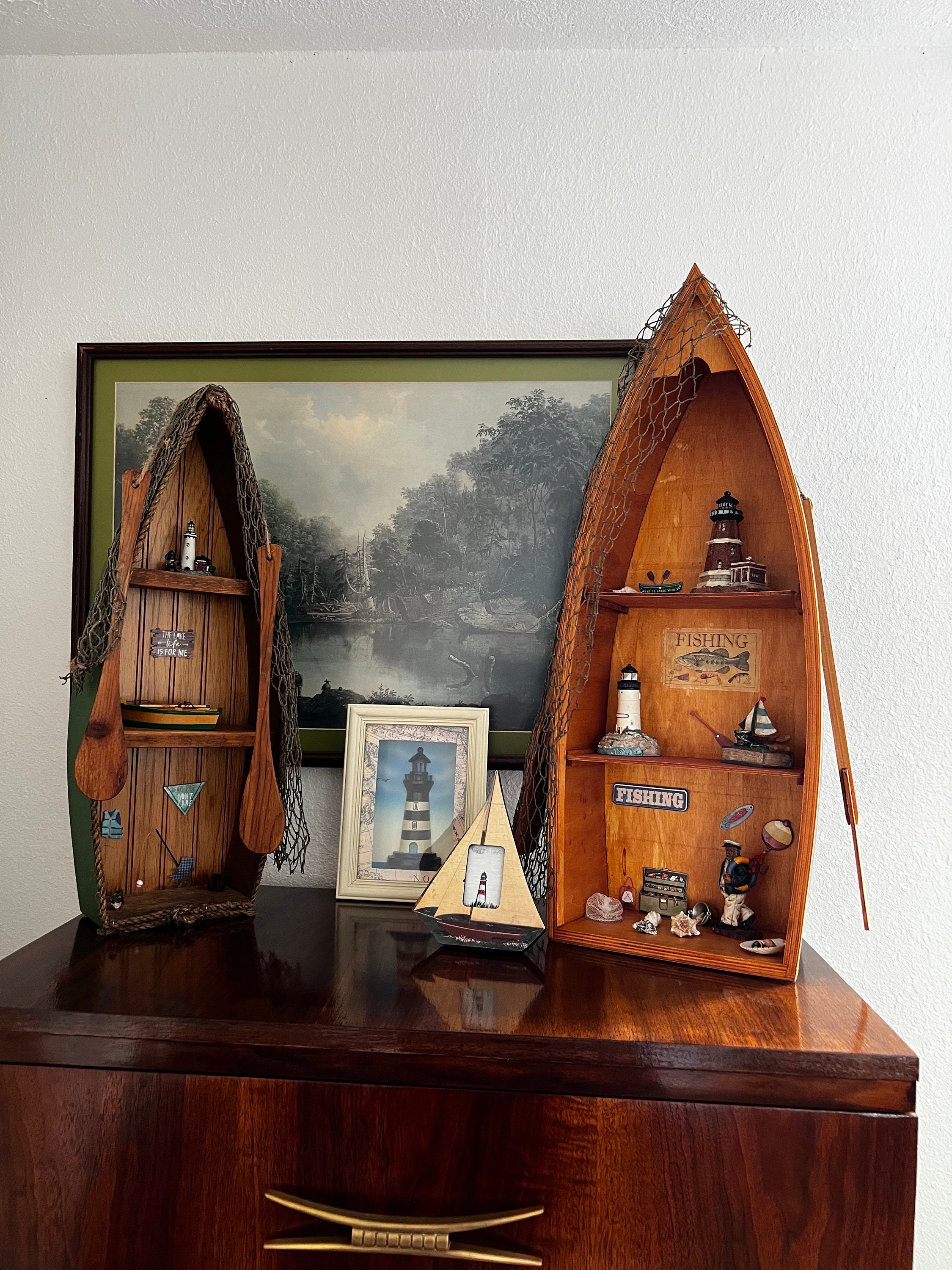 Small Boat With Lake Life Theme - Etsy