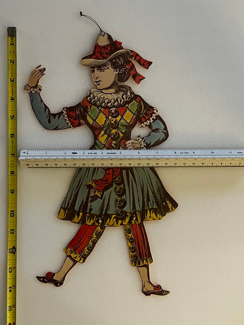Antique Pantin Jumping Jack Paper Dolls - Pierrette #1 Character - Etsy