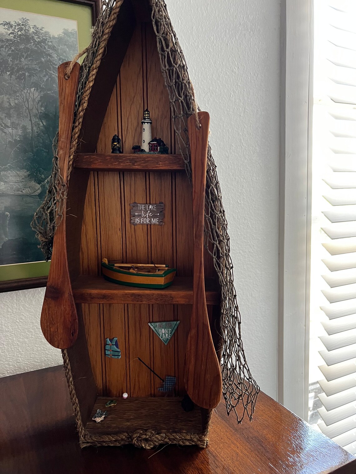 Small Boat With Lake Life Theme - Etsy