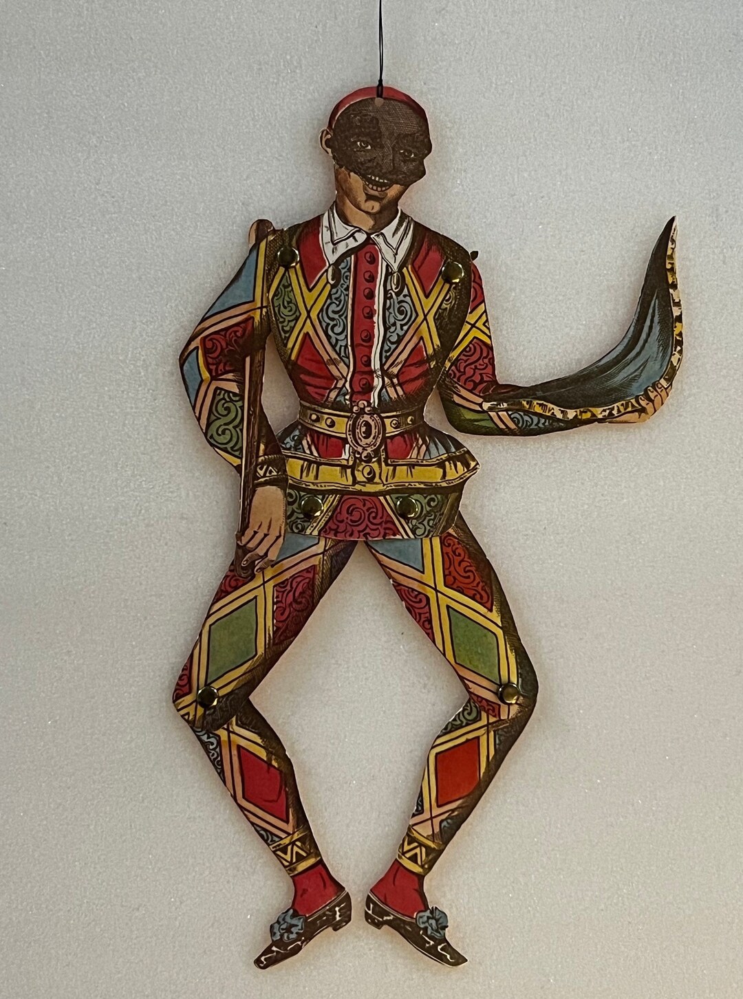 Antique Pantin Jumping Jack Paper Dolls - Arlequin #1 Character - Etsy