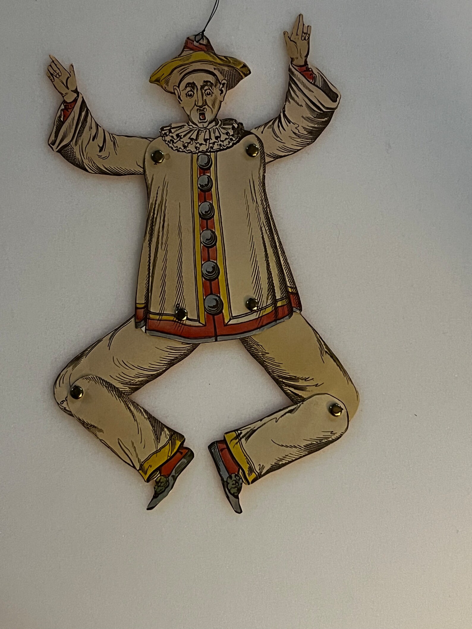 Antique Pantin Jumping Jack Paper Dolls - Pierrot #2 Character - Etsy