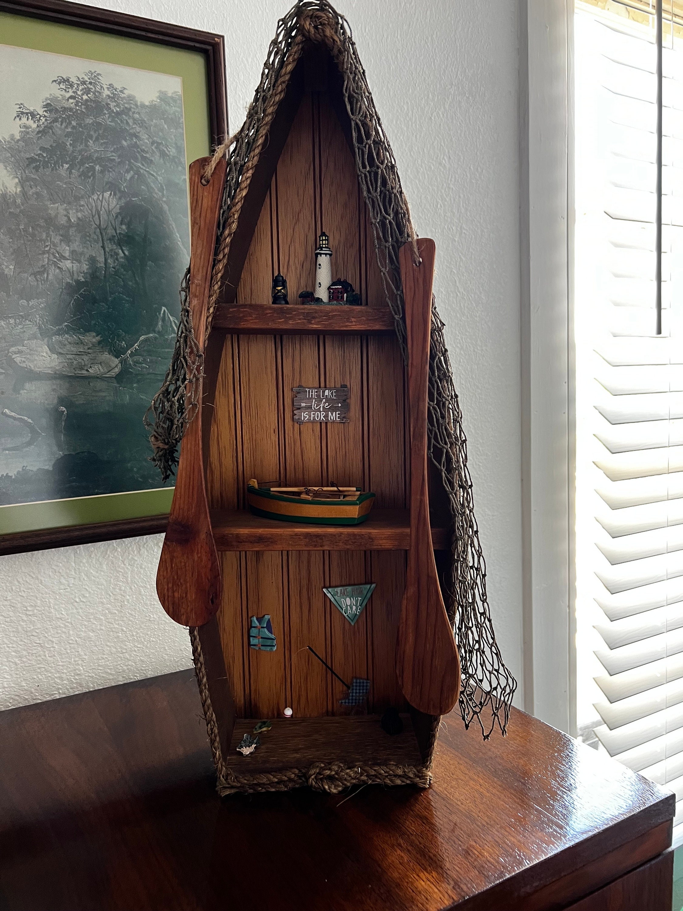 Small Boat With Lake Life Theme - Etsy