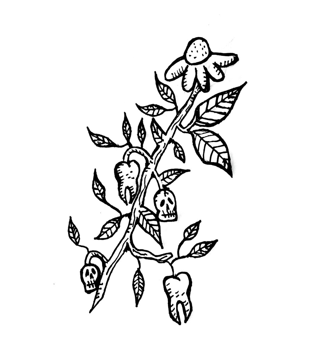Tooth Plant Digital Art Print - Etsy