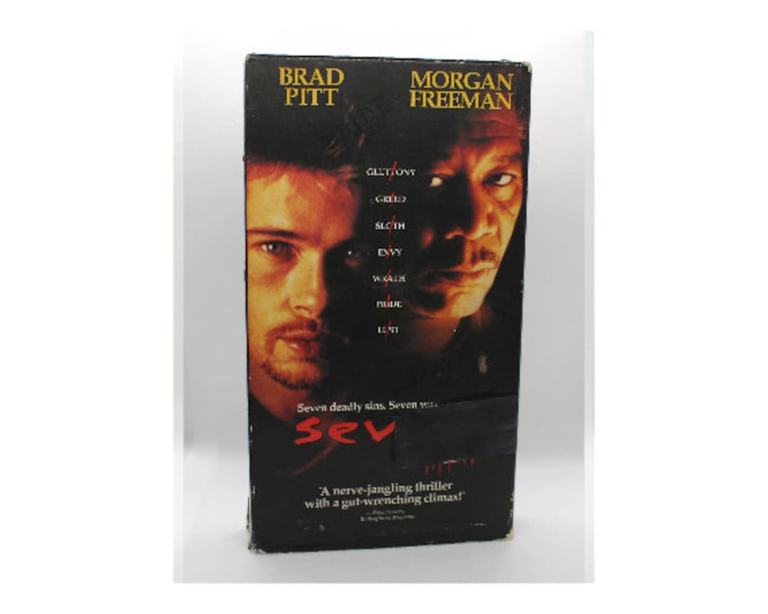 Vintage Seven VHS - Bradd Pitt - Morgan Freeman - Gwenyth Paltrow ...