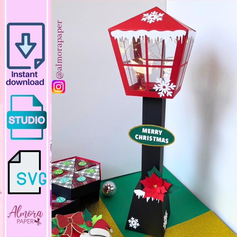 Christmas Lamp Post - Etsy