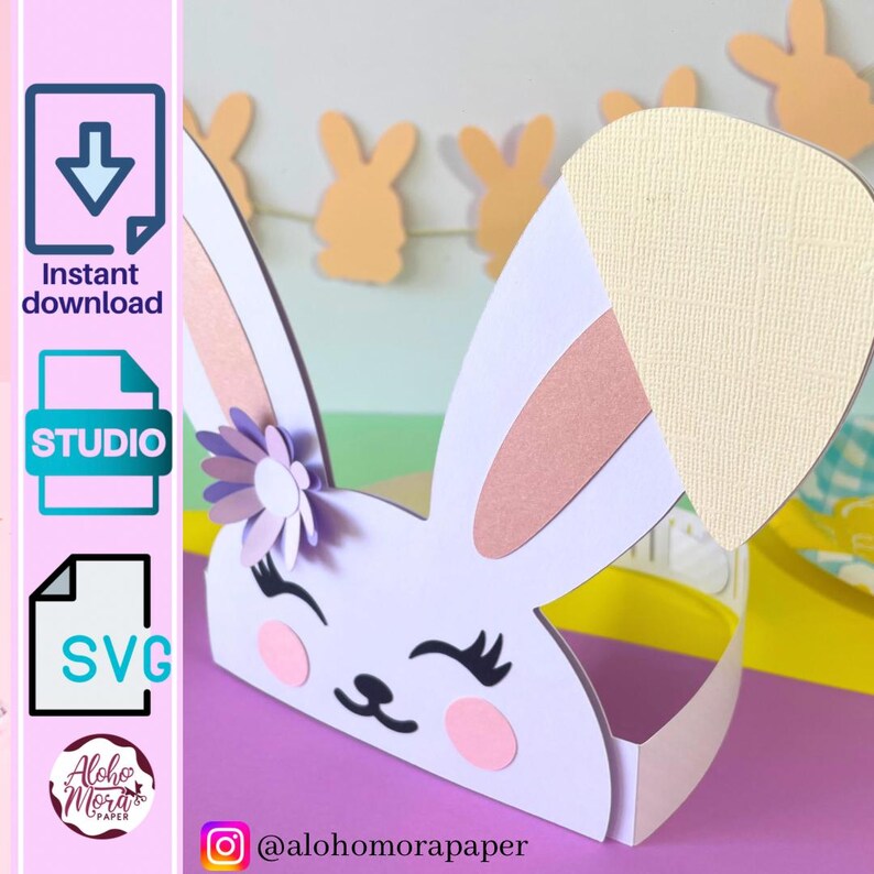 Easter Party Hat Template. Svg and Studio for Cricut and Cameo/birthday ...