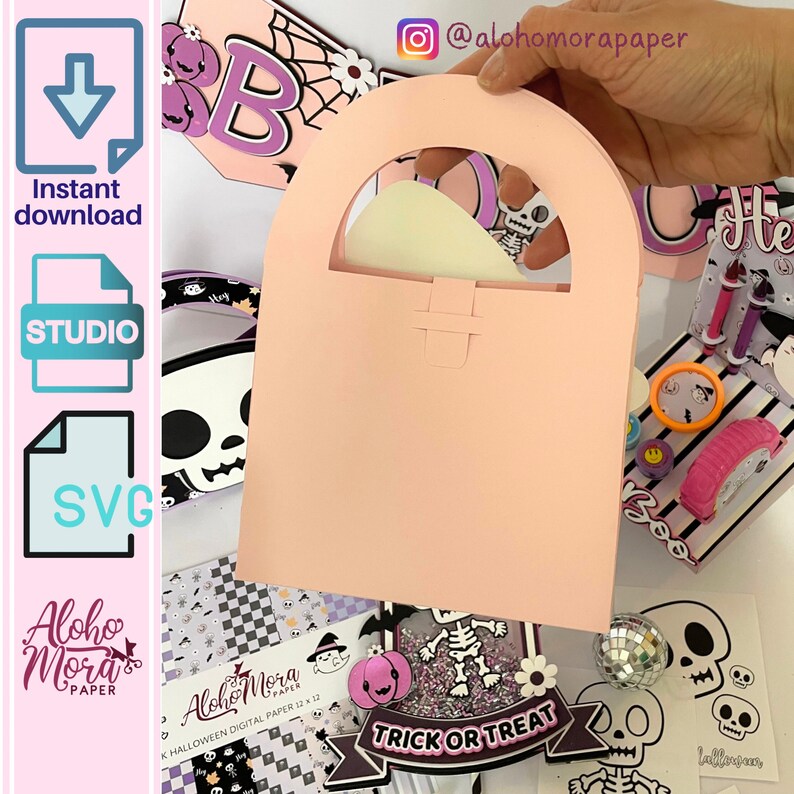Large Boutique Bag Svg and Studio for Cricut and Cameo/kids Activity ...